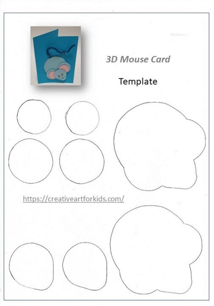 Create a 3D MOUSE CARD | Creative Art and Craft for Children