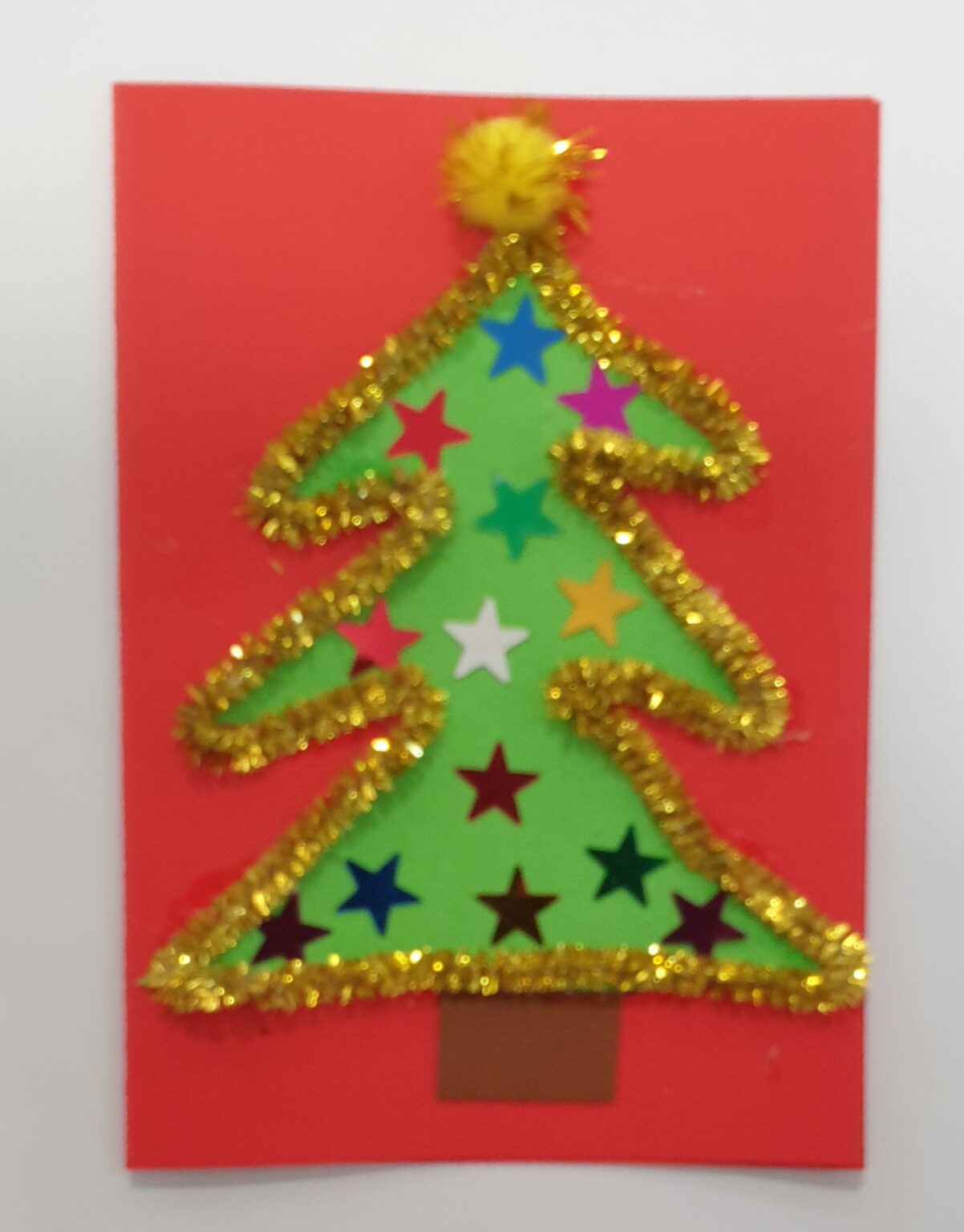 Make a Christmas Tree Card | Creative Art and Craft for Children