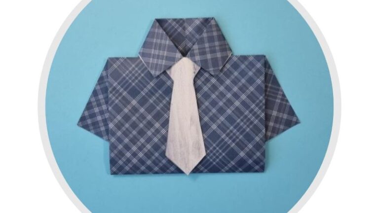 EASY ORIGAMI – SHIRT CARD | Creative Art and Craft for Children