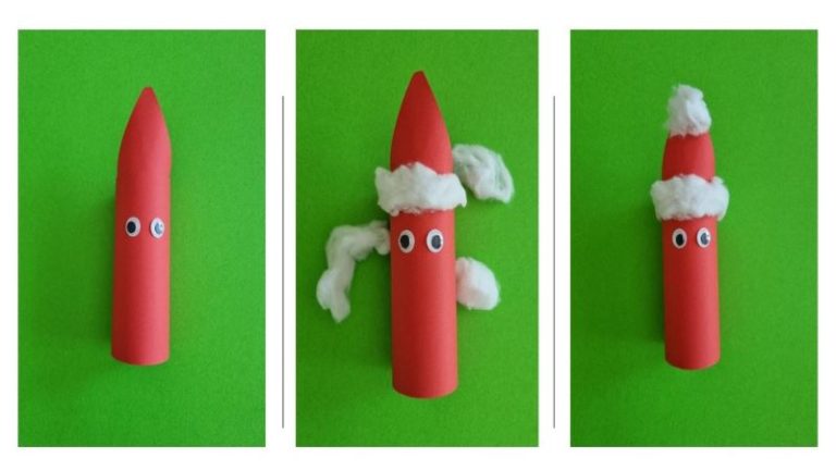 SANTA CRAFT – FINGER PUPPETS | Make your own decorations