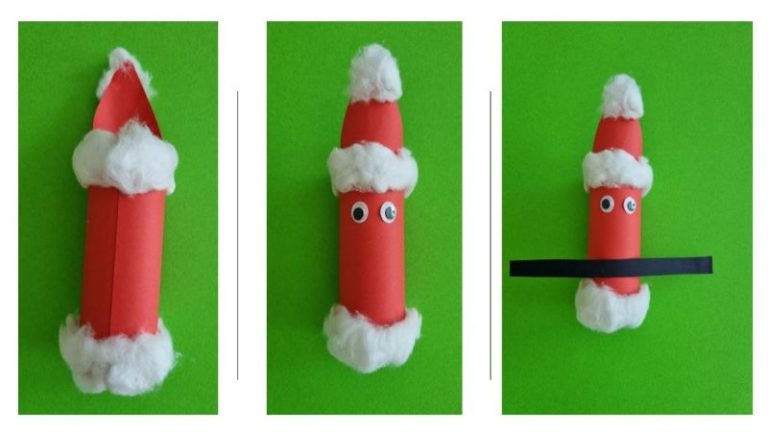SANTA CRAFT – FINGER PUPPETS | Make your own decorations