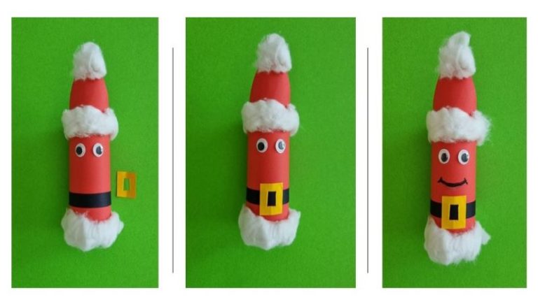 SANTA CRAFT – FINGER PUPPETS | Make your own decorations